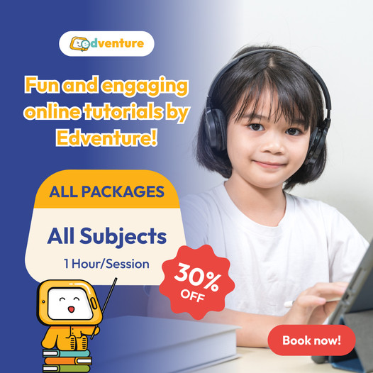 Edventure offers 30% off on 1-on-1 tutorial